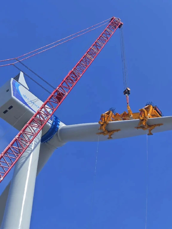 Chirongwa che10MW Wind Blade Lifting Clamp chakapedzwa muSouth Korea ...